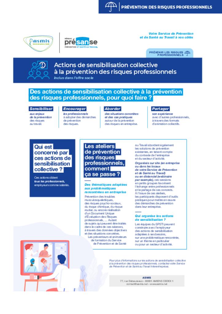 Prévention des risques professionnels | ASMIS